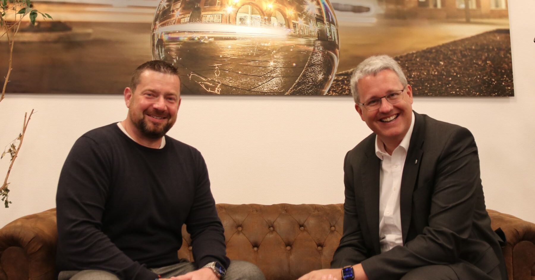 Rathaus- und Gewerbevereinsspitze tauschen sich aus | Stadt Rüsselsheim